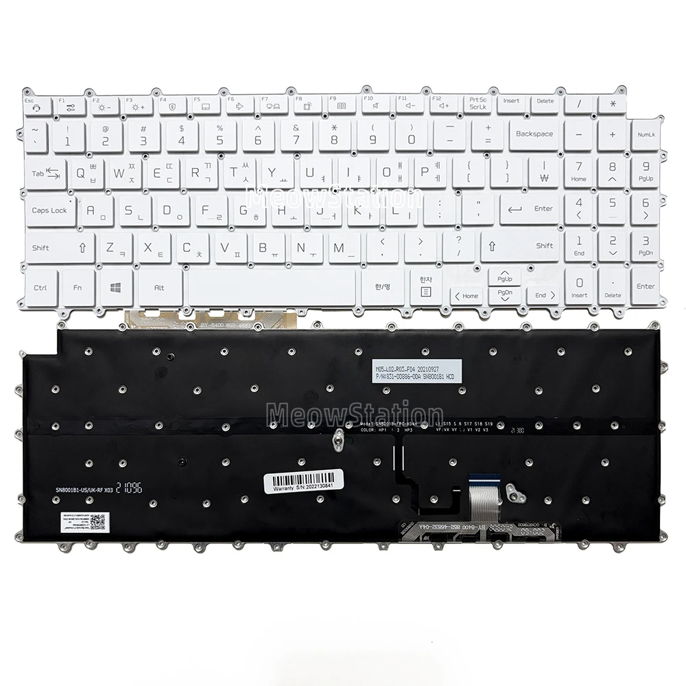 Korean Backlit Keyboard For LG Gram 16Z90Q 16ZD90Q 16ZD90Q-GX56K 16Z90Q ...