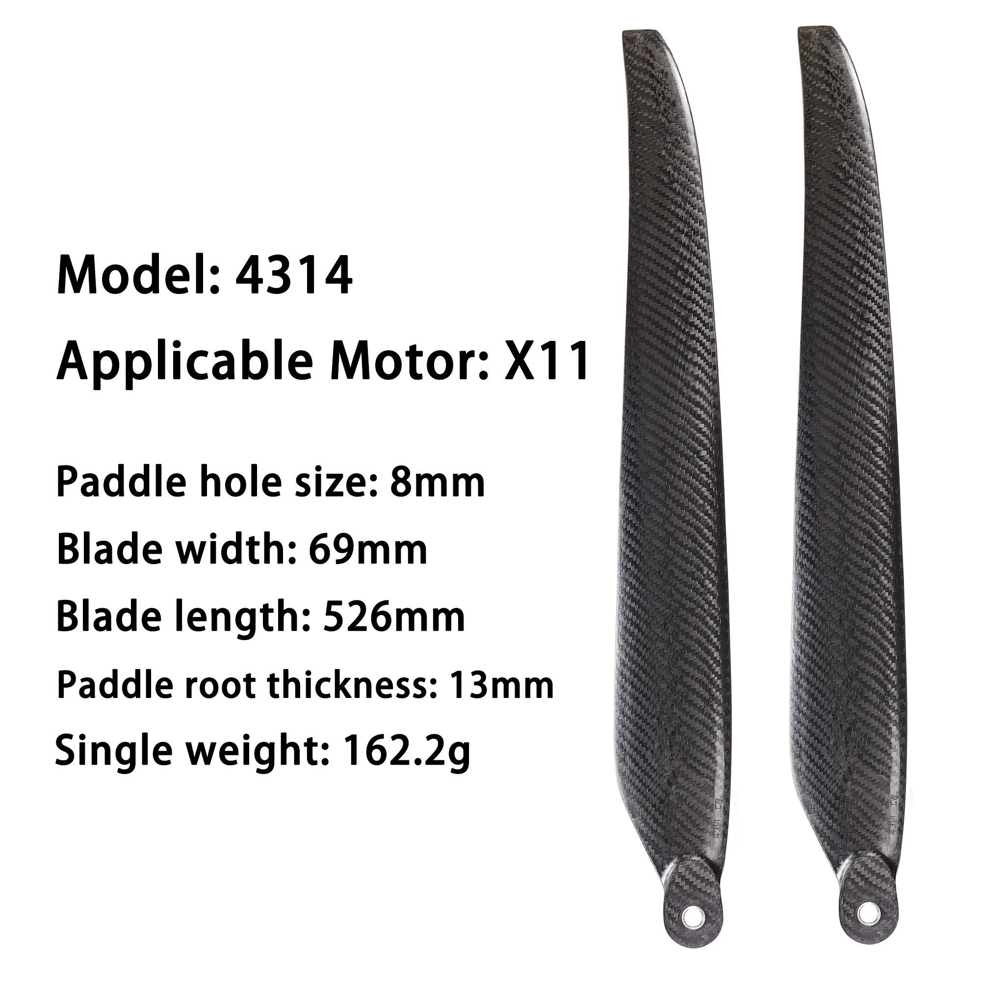 4314 탄소 섬유 프로펠러 Hobbywing XRotor X11 Plus 농업용 드론 부품 EA-30XP 용 43 인치 CW ...