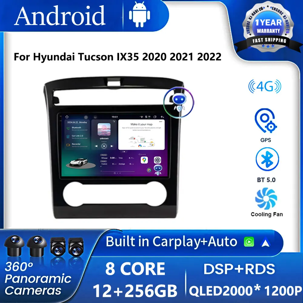 Android-14-Car-Radio-For-Hyundai-Tucson-IX35-2020-2021-2022-Multimedia ...