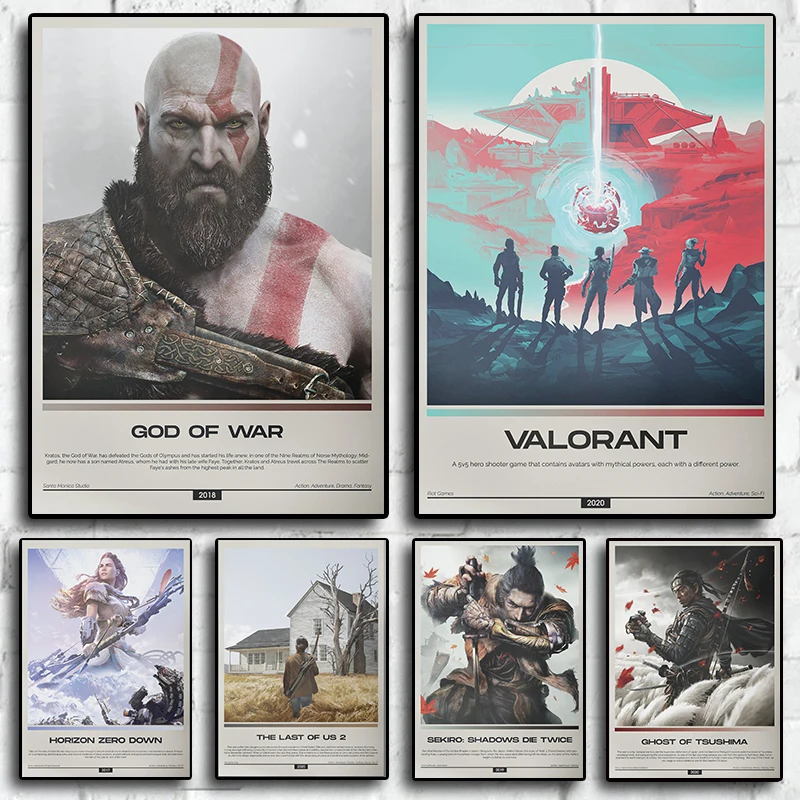 2022 retro jogo deus da guerra cartazes estéticos sekiro valorant ...