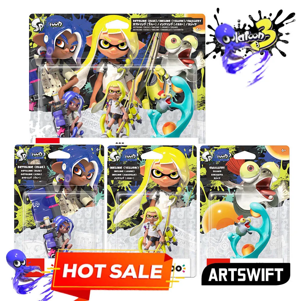 Brand New Original NFC Figure Inking Octoling Smallfry Figure Boy Girl ...