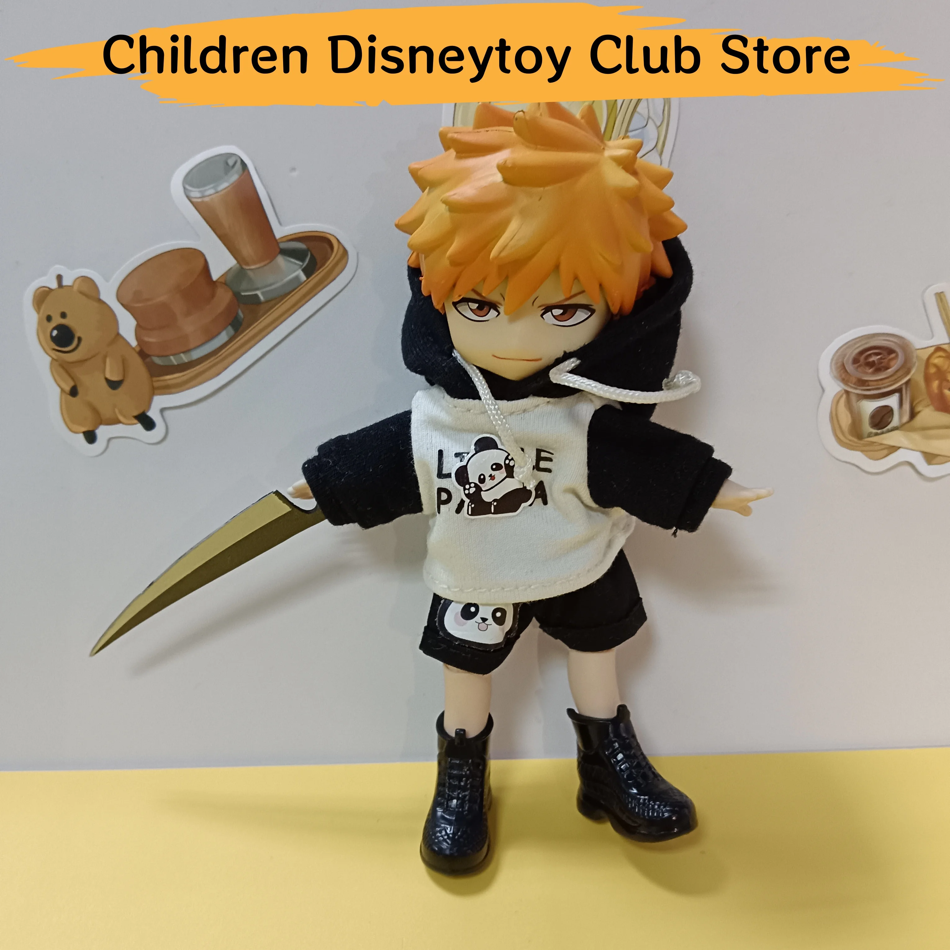 Ob11 1/12 BLEACH Anime Kurosaki Ichigo BJD Model Doll Commoner Action ...