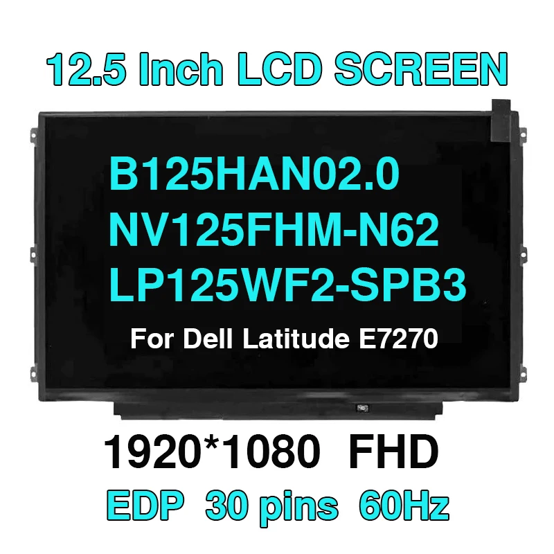 Pantalla-LED-IPS-para-Dell-Latitude-E7270-LP125WF4-SPB1-SP-B1-LP125WF2 ...