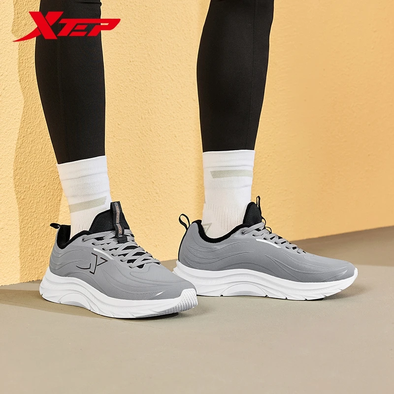Xtep 299 Leather Running-Streamline Cotton Shoes For Men Winter Warm ...