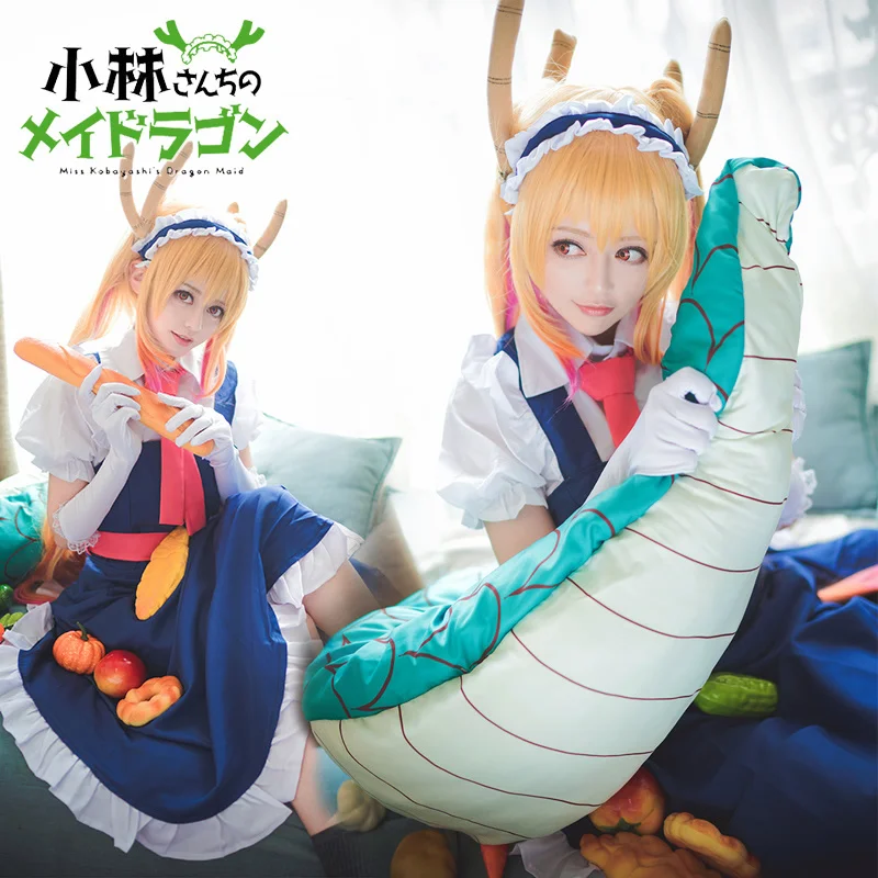 Anime Miss Kobayashi's Dragon Maid Tohru Cosplay Costumes Women Lacauch ...