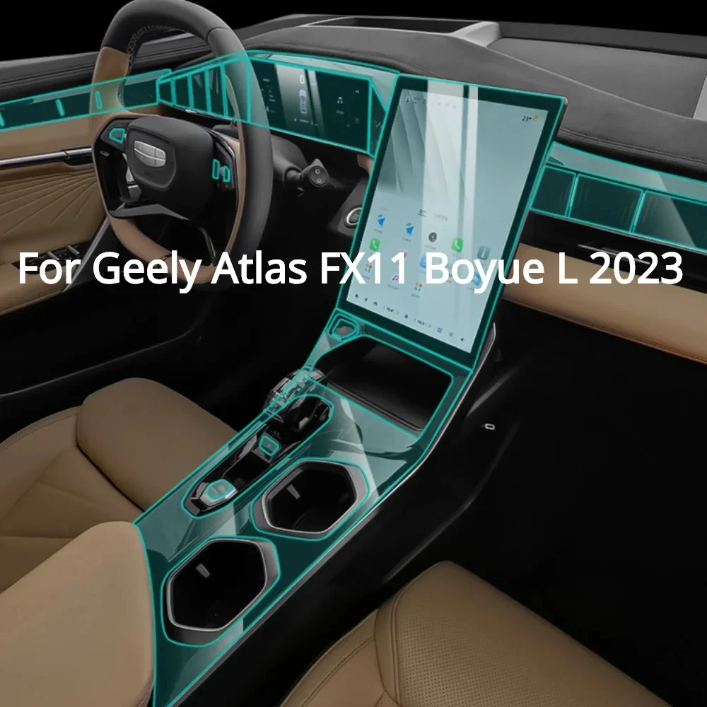 Panel-de-engranajes-de-TPU-transparente-para-Geely-Atlas-FX11-Boyue-L-2023-accesorios-interiores ...