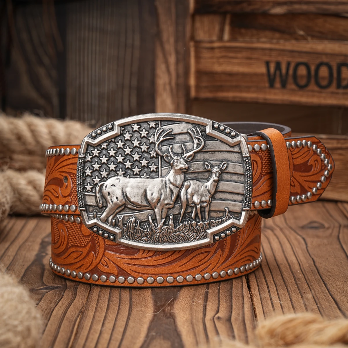 Ranch Style Cowboy Belt | Free Shipping!