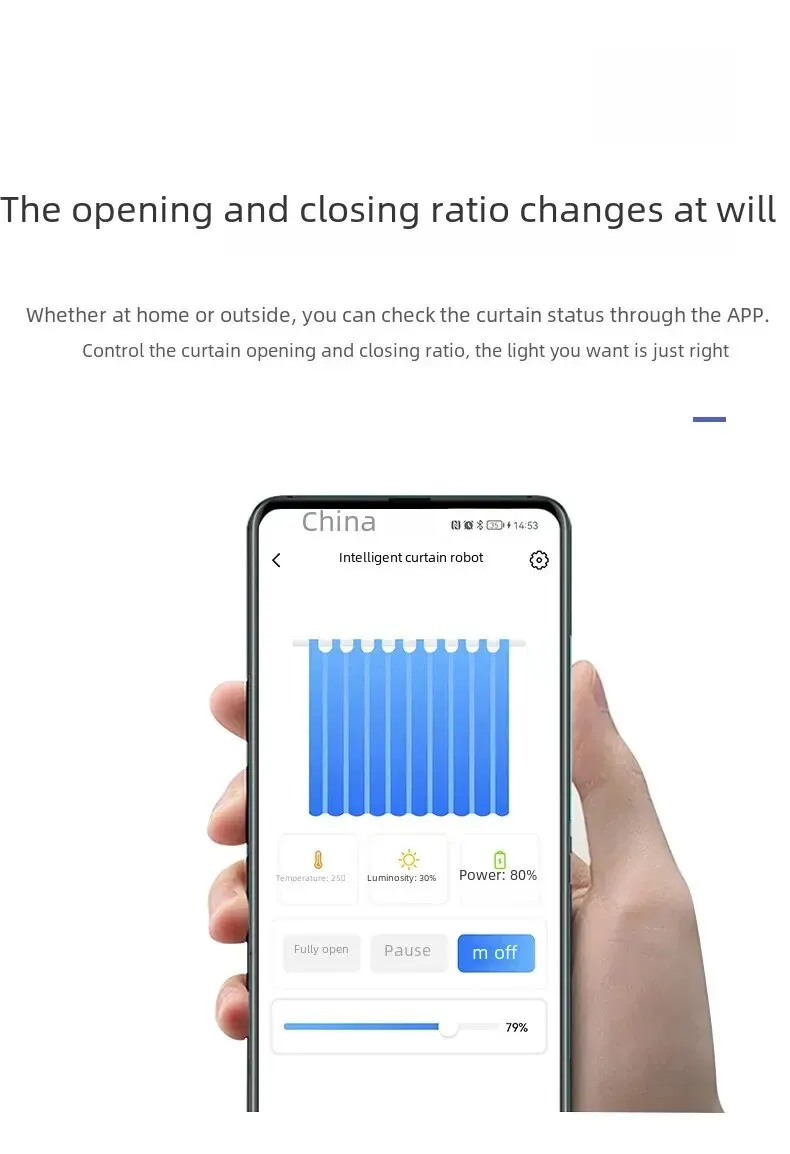 Smart Voice Controlled Electric Curtain Motor Mural Intelligence Home ...