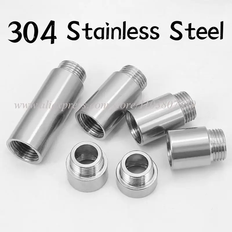 304 Stainless Steel Pipe Fitting Connector 1/8" 1/4" 3/8" 1/2" 3/4" 1 ...