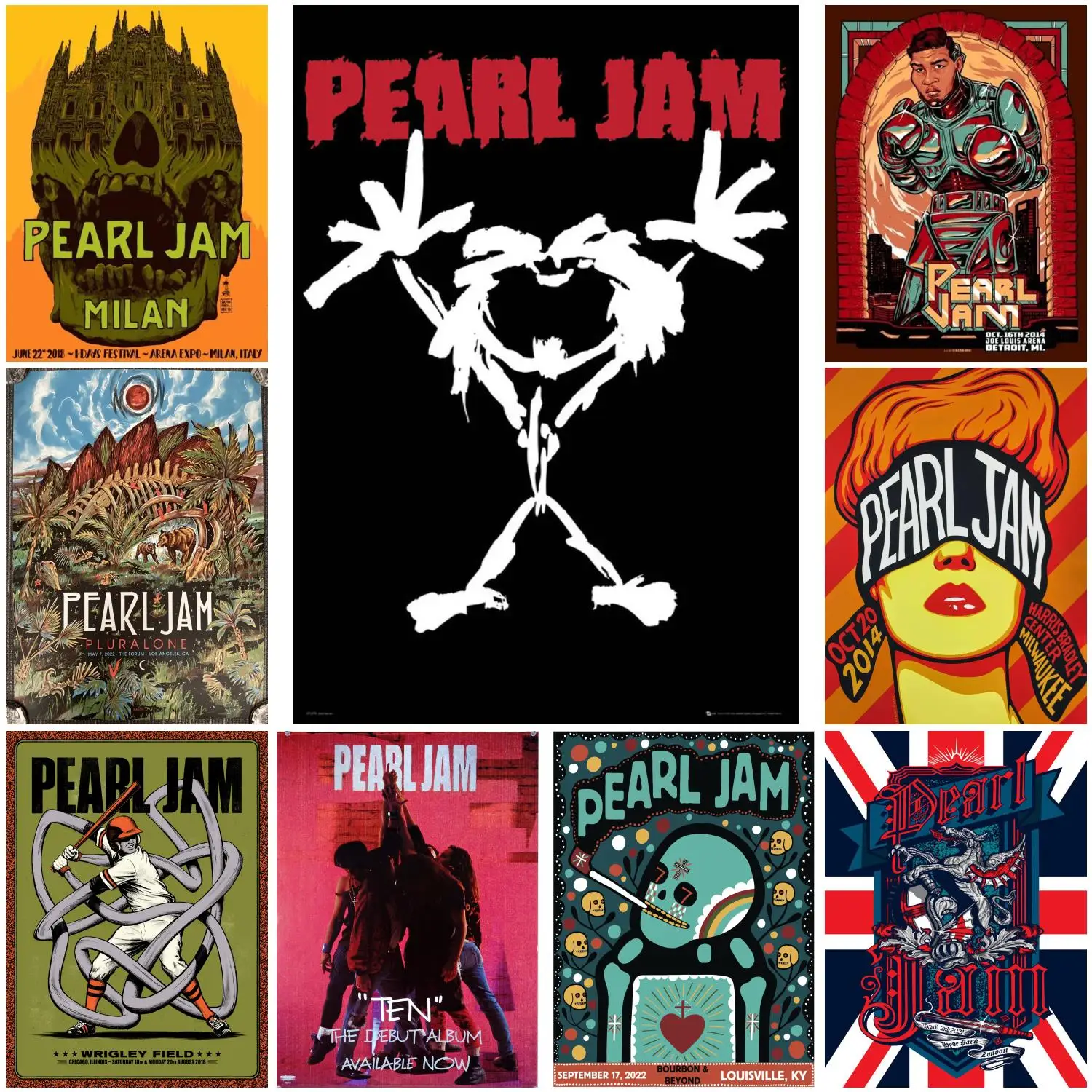 pearl-jam-Poster-Decorative-Painting-Canvas-Poster-Gift-Wall-Art-Living ...