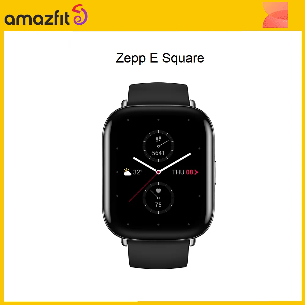 Global Version Zepp E Square Smartwatch Heart Rate Tracking 5atm Water ...