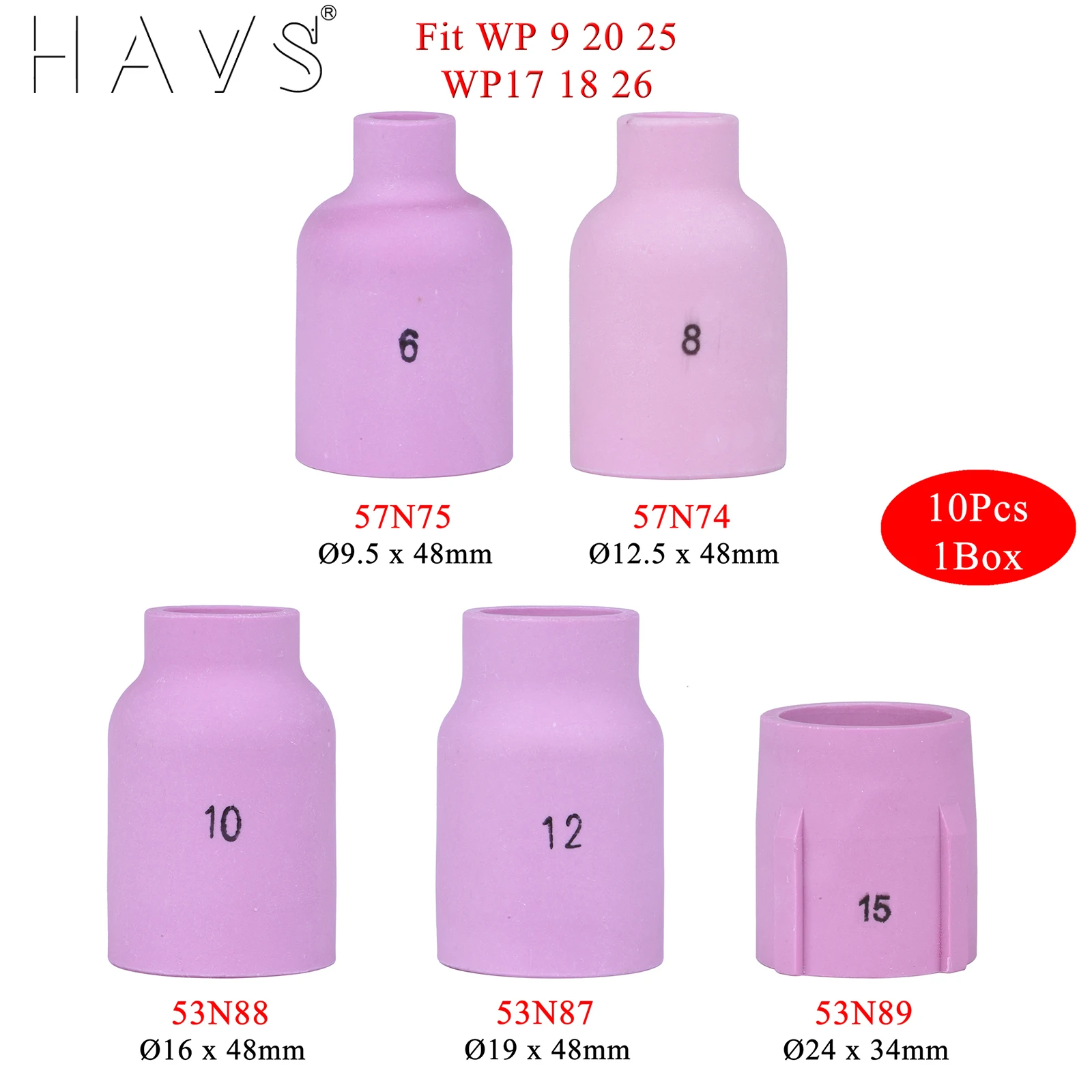 10Pcs-Per-Box-48-34mm-57N74-57N75-53N87-53N88-53N89-Alumina-Nozzles-For ...