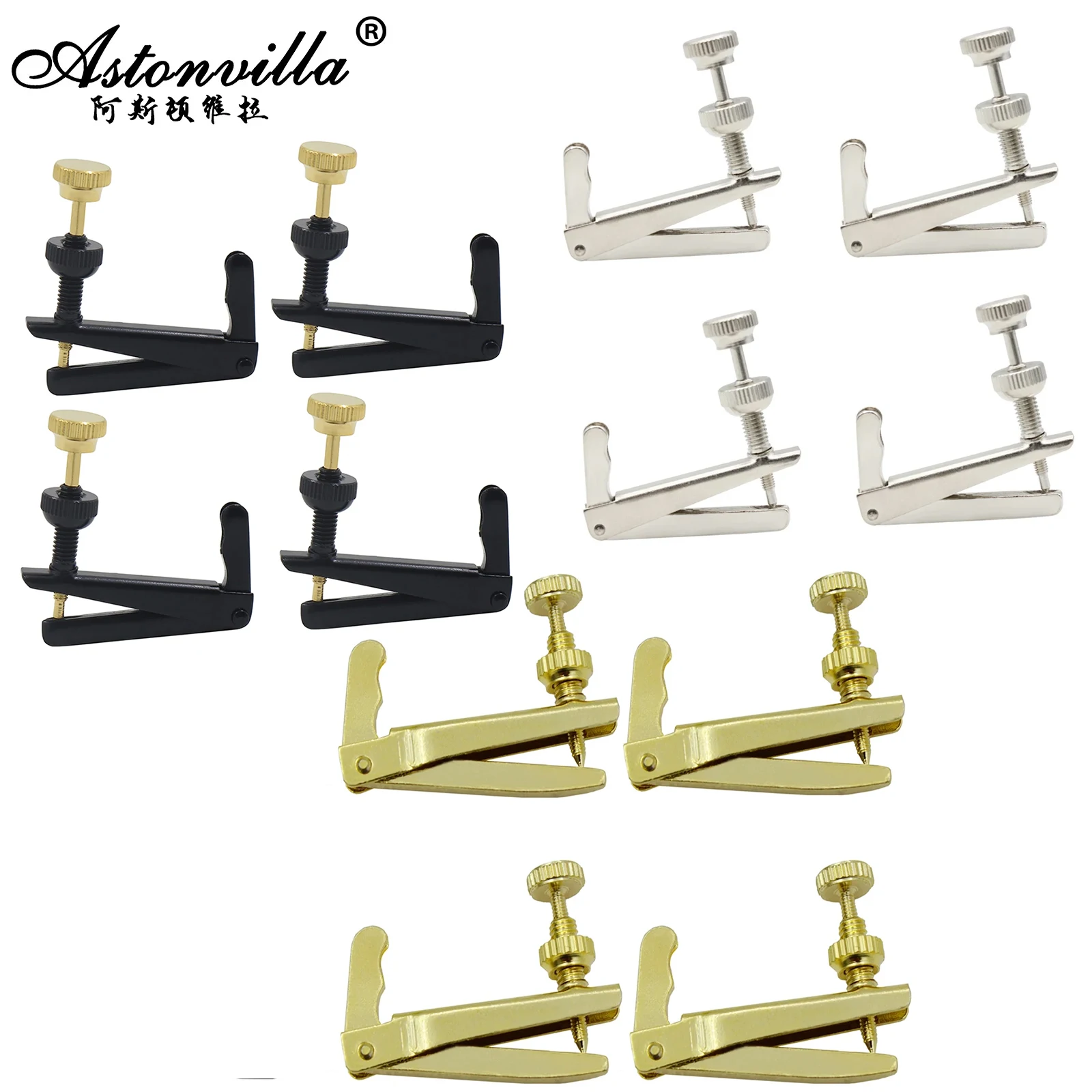 1/2 4/4 Violin Fine Tuner Adjuster Spinner Tuning Screw Musical ...
