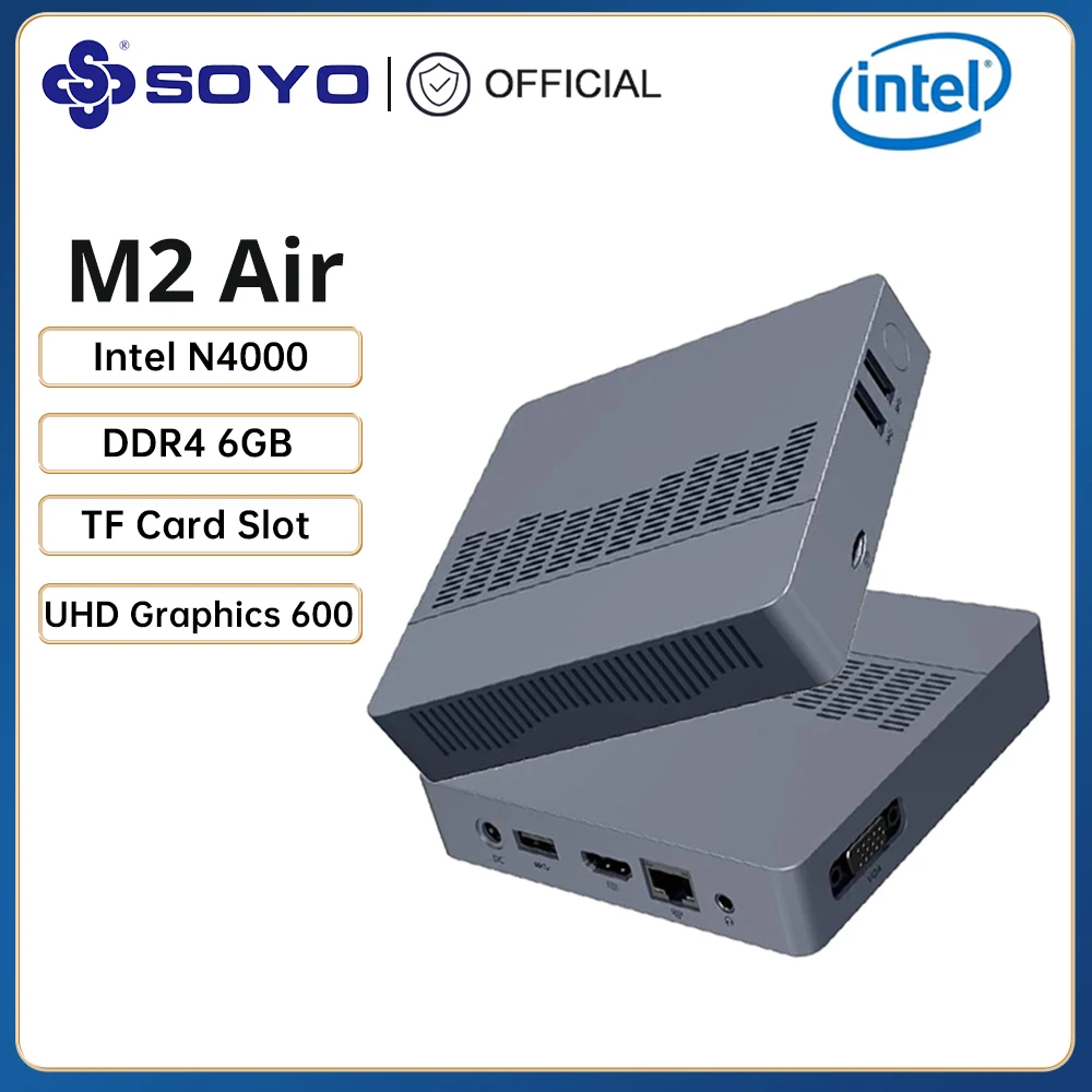 SOYO-M2-Air-Mini-PC-Intel-Celeron-N4000-CPU-Window11-6GB-RAM-128GB-ROM ...