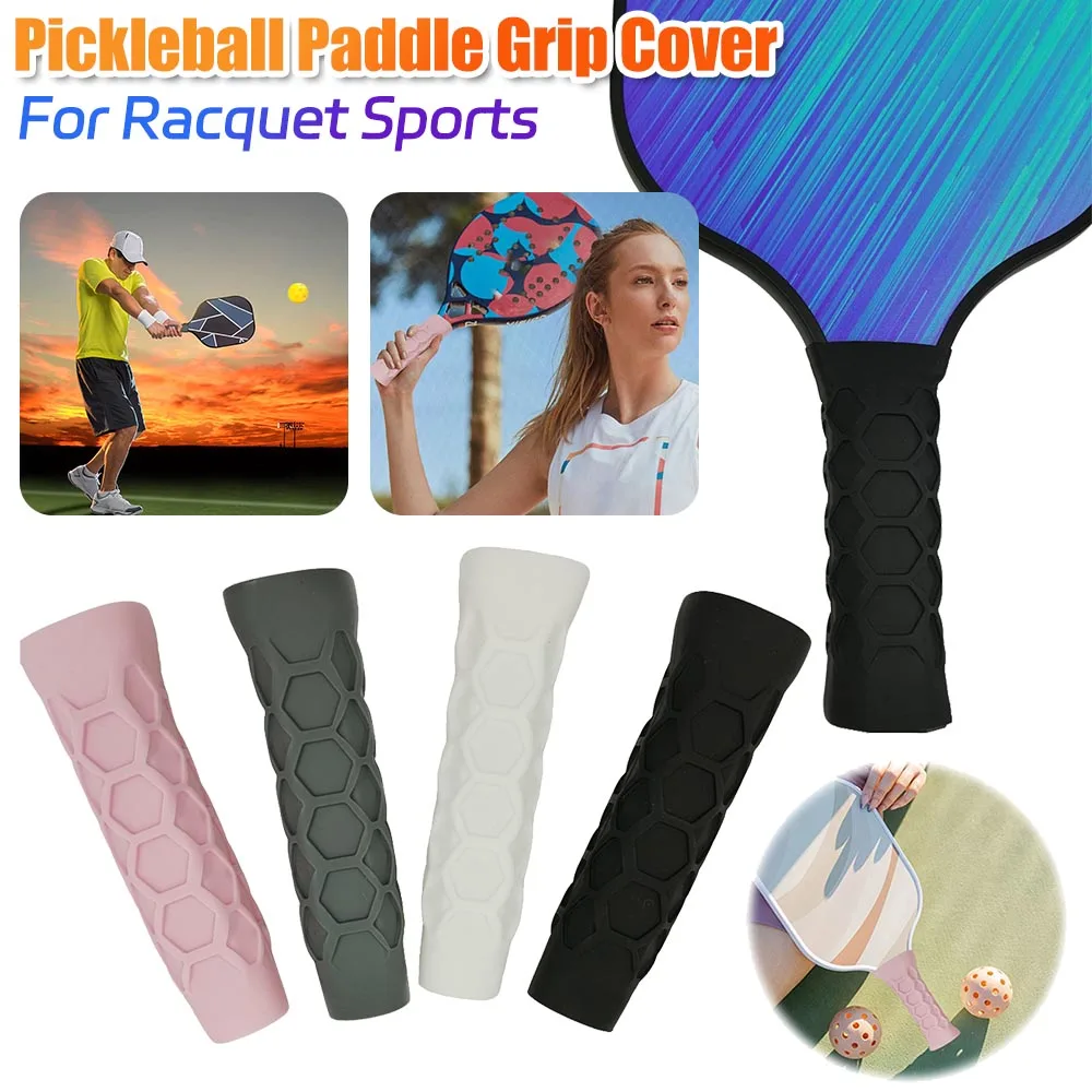 Silicone-Pickleball-Paddle-Grip-Cover-Non-Slip-Padel-Accessories-Silica ...