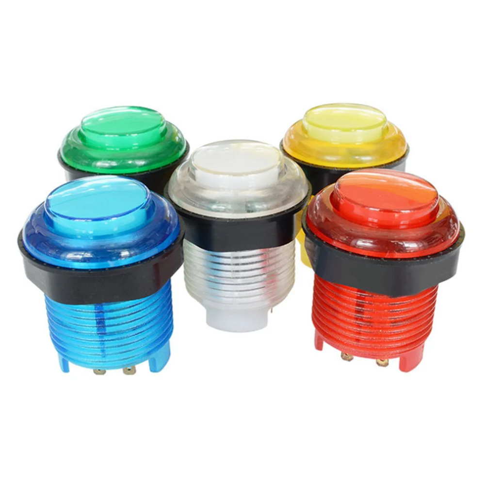 5v Illuminated Button Arcade | 24mm Arcade Game Push Button - 6pcs 28mm 24mm Led Push - Aliexpress
