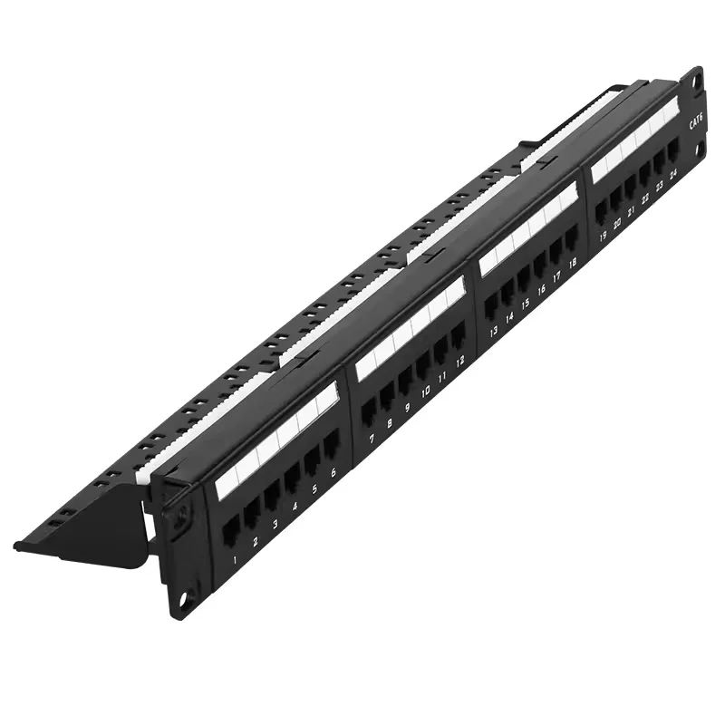 19-1U-Cabinet-Rack-UTP-24-Port-CAT6-Patch-Panel-RJ45-Network-Cable ...