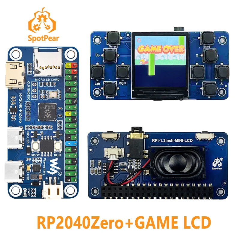 Raspberry-Pi-PICO-RP2040-PiZero-WITH-1-3inch-LCD-Game-HAT-Display ...