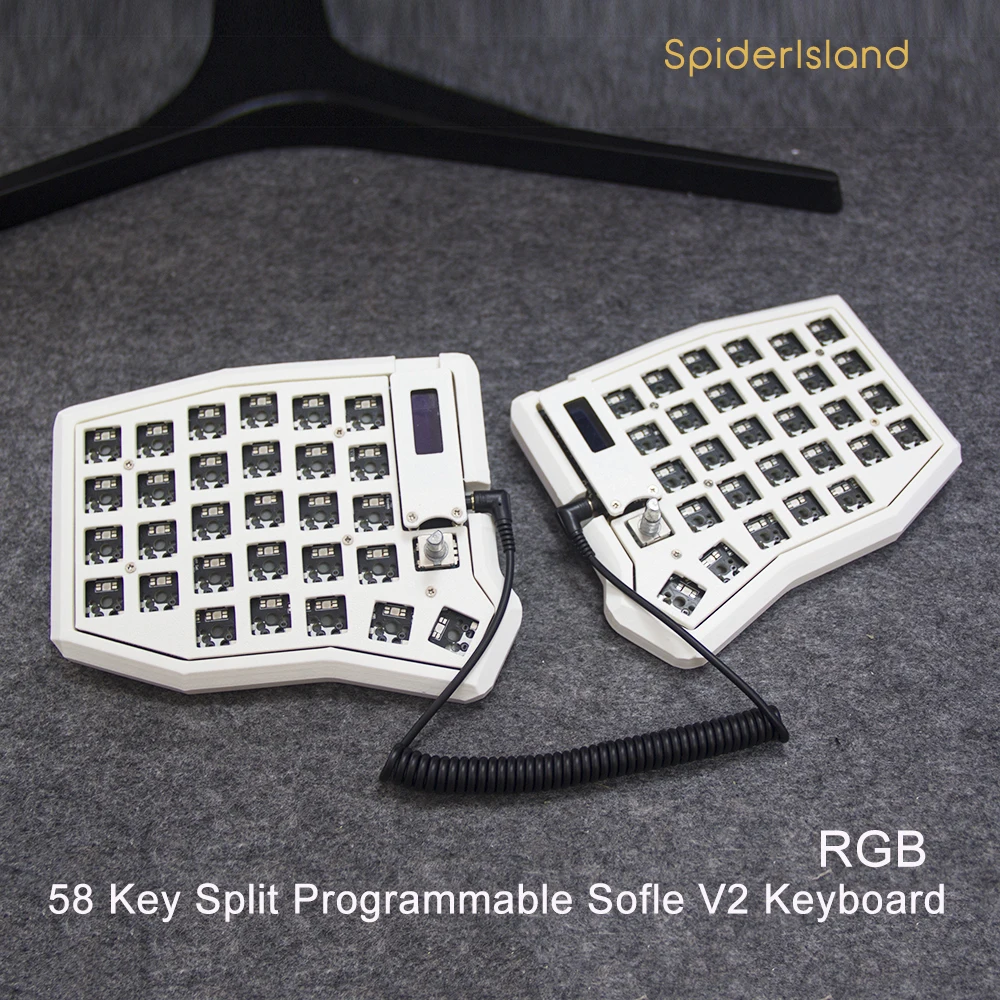 Wired-Sofle-V2-Keyboard-58-Key-Vial-Firmware-RGB-Left-Right-Keyboard-Split-Keyboard-Mechanical ...