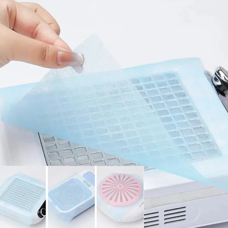 100Pc-Nail-Dust-Collector-Filter-Paper-Manicure-Dustproof-Replace-Nail ...
