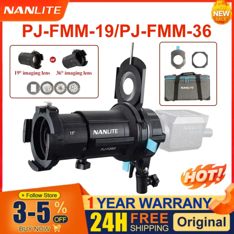 Nanlite PJ-FMM-19 / PJ-FMM-36 Projector Mount LED Monolights for ...