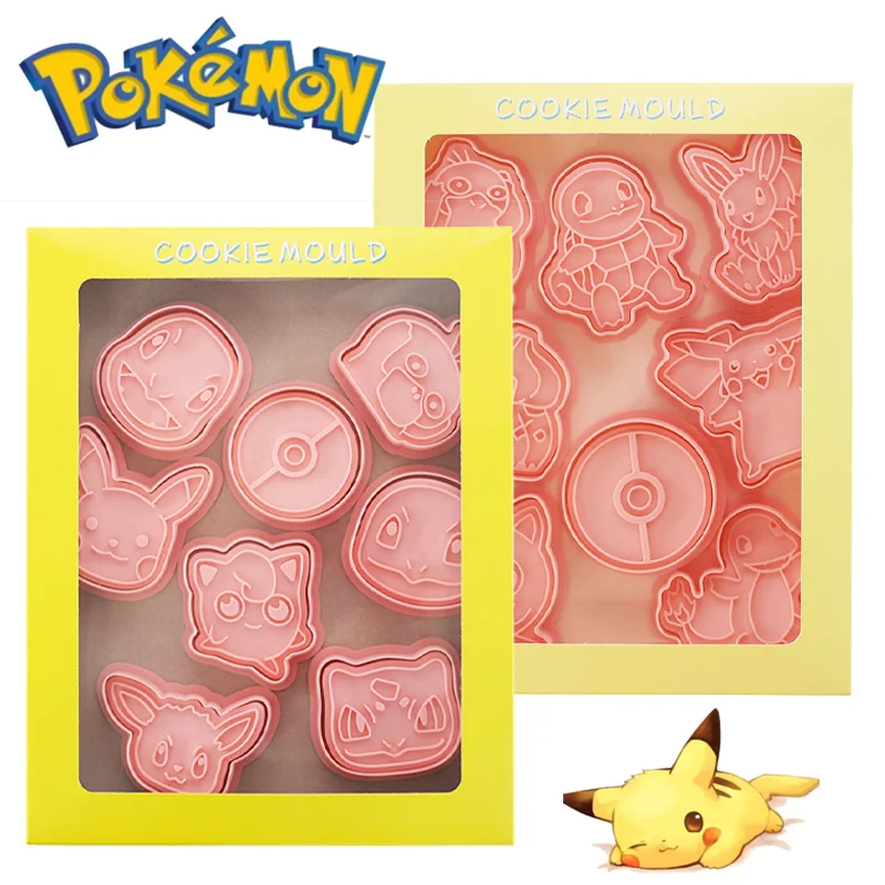 8pcs-Pokemon-Pikachu-Cookie-Cutters-Cartoon-3D-Pressable-Biscuit-Mold ...