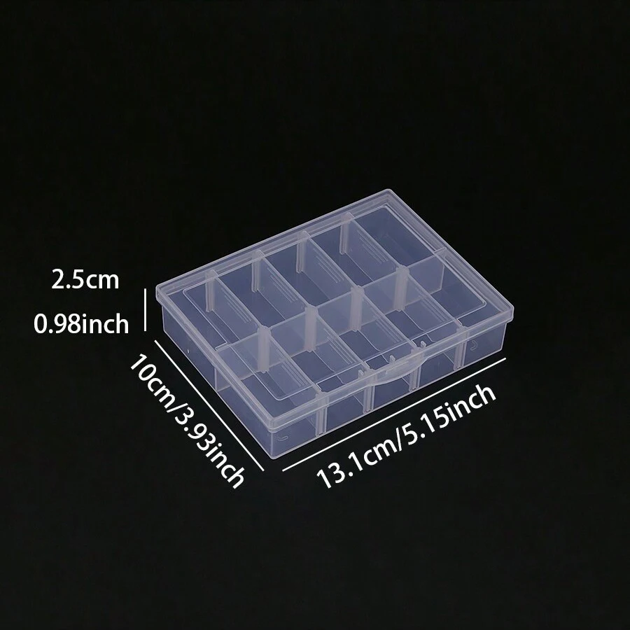 Portable Removable 10 Compartment Small Storage Box In The Pocket ...