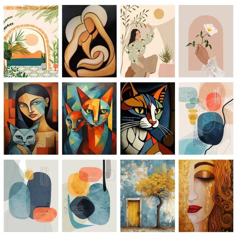 RUOPOTY-Painting-By-Number-Decorative-Paintings-Adults-New-Abstract ...