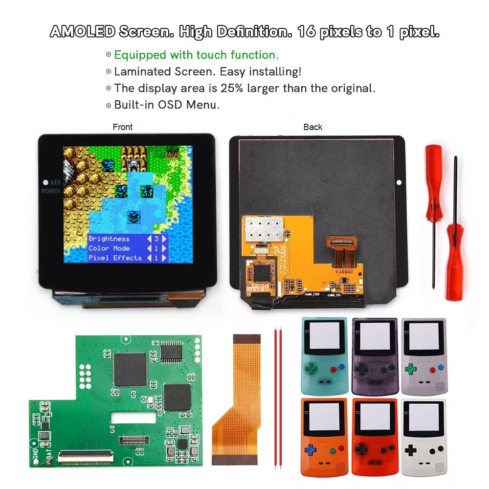 2024-Laminated-OLED-GBC-LCD-display-Touch-screen-OSD-Menu-RETRO-PIXEL ...