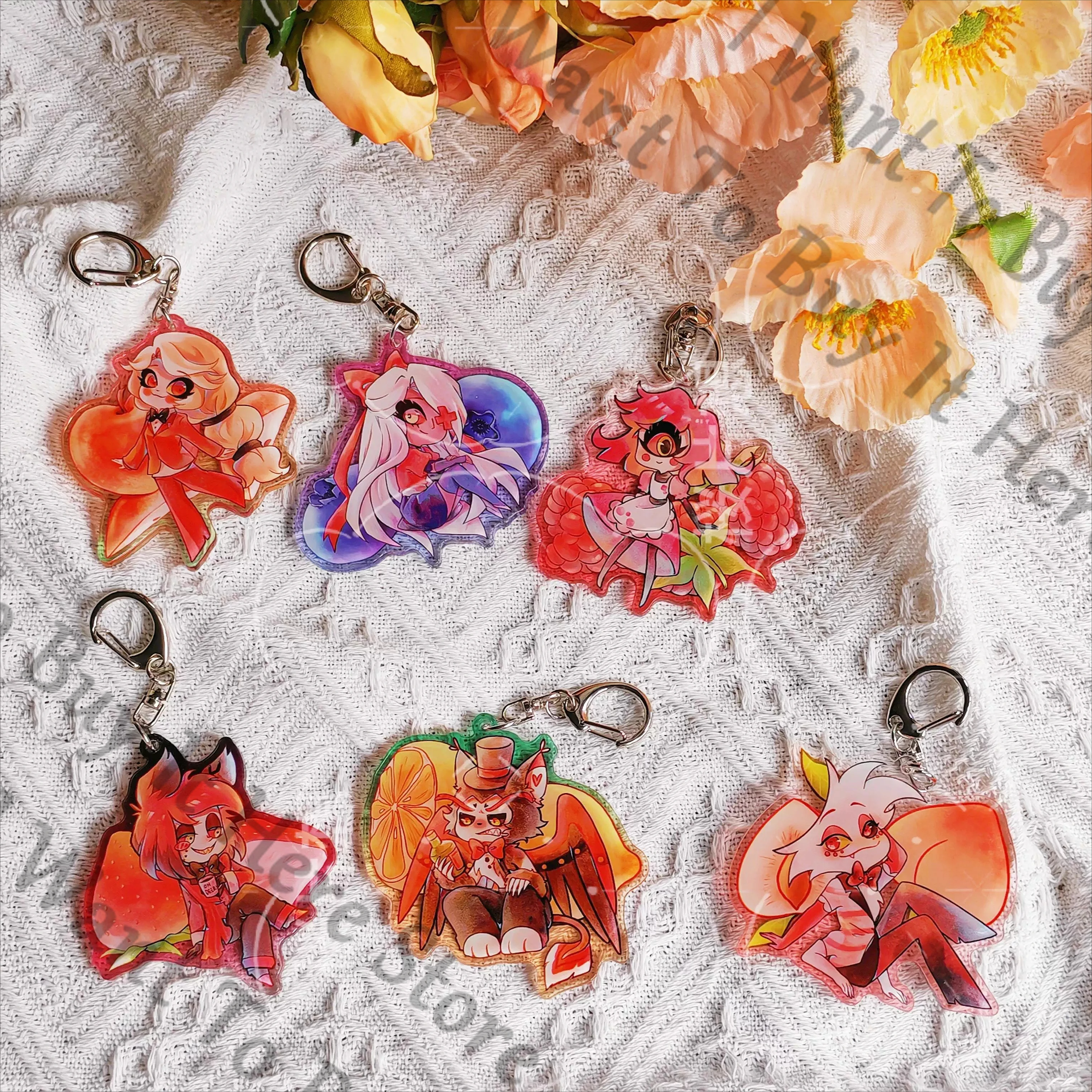 Anime Hazbin Hotel Alastor Charlie Vaggie Angel Dust Addiction Husk ...