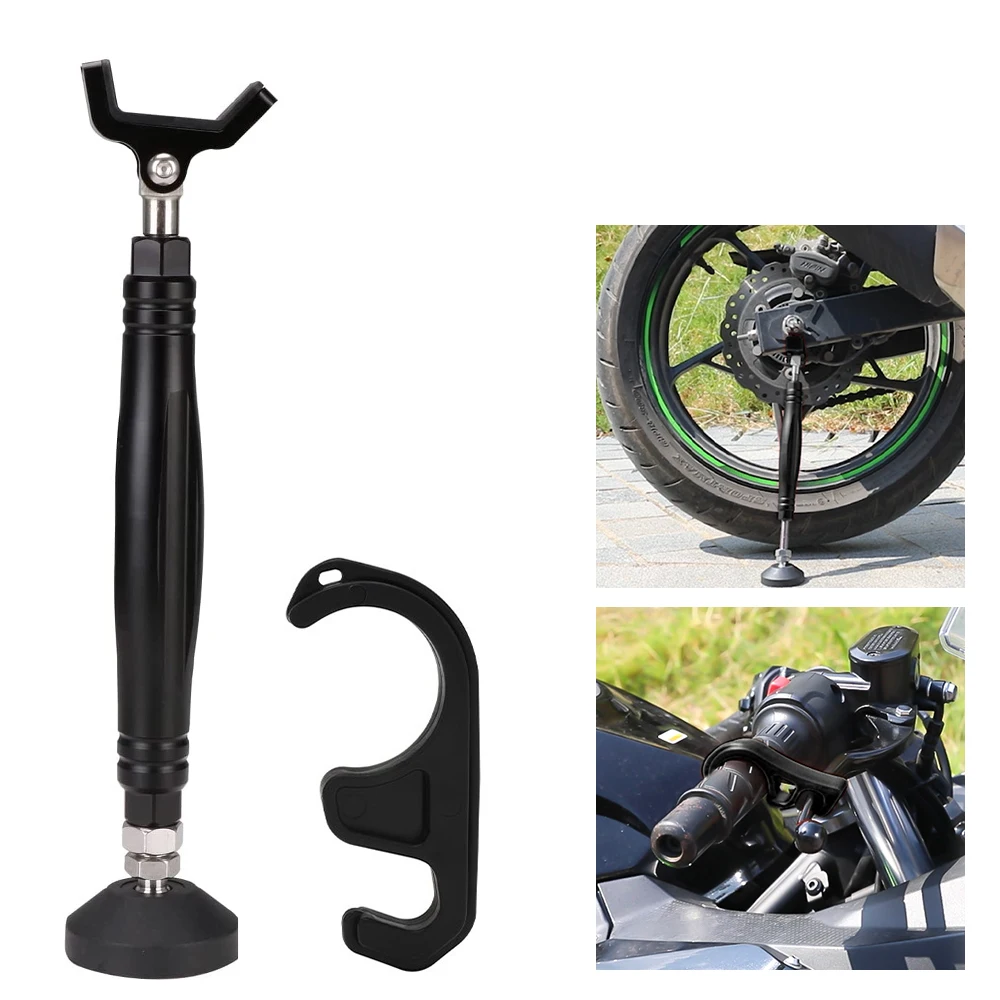 Motorcycle-Support-Wheel-Stand-Frame-Balancer-Lift-With-Brake-Lock-Hook ...