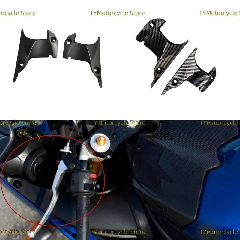 Front-Handle-Bar-Air-Tube-Ram-Dash-Cover-Fairing-Fit-For-YAMAHA-YZF-R1 ...