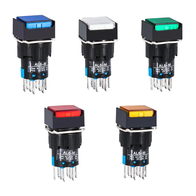 Momentary-Iluminado-Interruptores-de-Bot-o-Self-Locking-LED-Iluminado ...