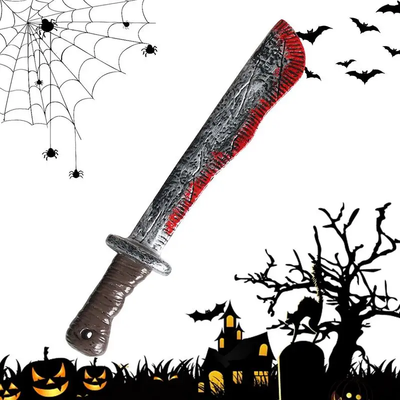 Creative-Halloween-Fake-Bloody-Weapons-Knife-Axe-Chainsaw-Horror ...