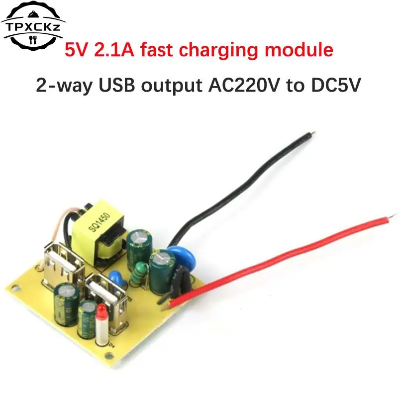 Switching-Power-Supply-Module-Board-5V-2-1A-2-Way-USB-Output-Fast ...