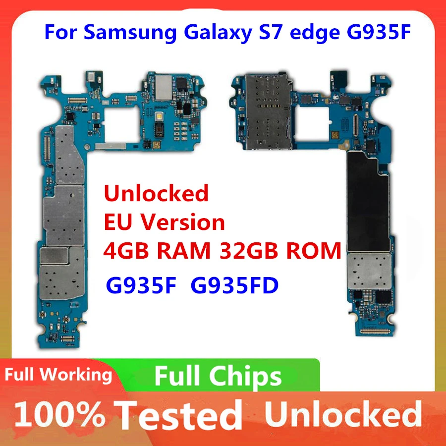 Eu Version For Samsung Galaxy S7 Edge G935f Motherboard Original ...