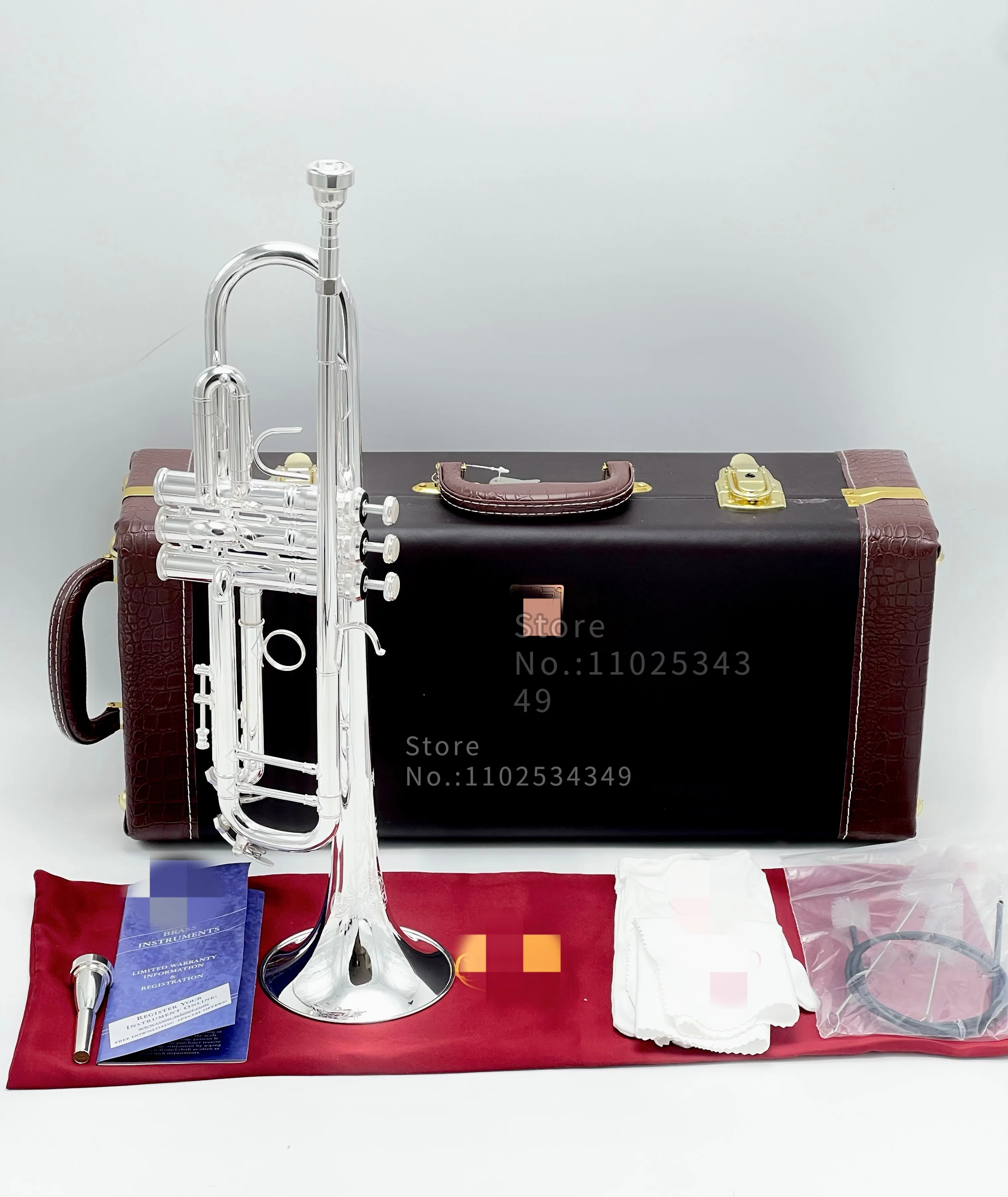 190s-37-50th-Anniversary-Silver-Trumpet-Pipe-Flat-Instrument-Brass ...