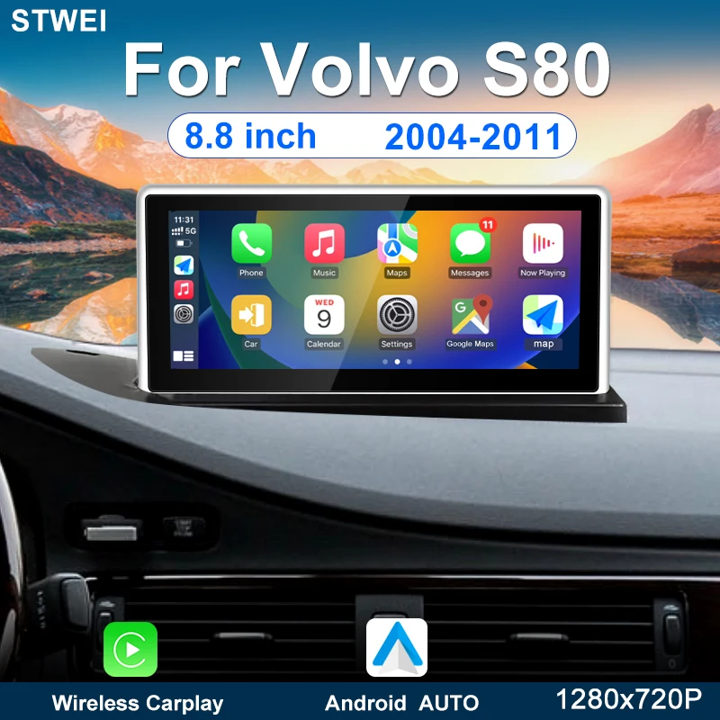 For Volvo S80 2004-2011 Car Radio Multimedia Video Player Android ...