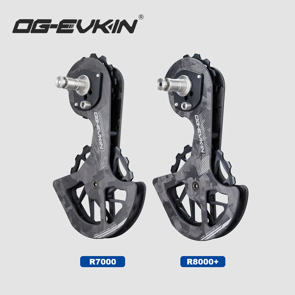 OG-EVKIN RD-01 Carbon Fiber Ceramic Rear Derailleur 13T-17T Pulley Guide Wheel For R7000 R8000 ...