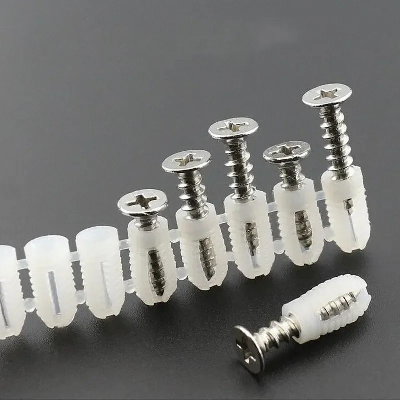 100PC-lot-M4-M6-plastic-Expansion-Pipe-Flat-Head-Self-Tapping-Screw ...