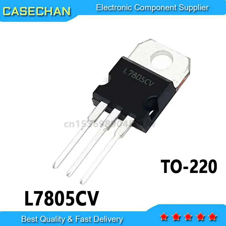 10PCS New and Original L7805 LM7805 7805 L7805CV 1.5A 5V TO-220 ...