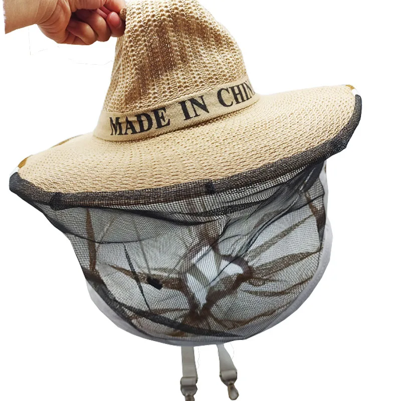 1set Beekeeper Anti Bee Hat Beehive Beekeeping Cowboy Hat Mosquito Bee ...