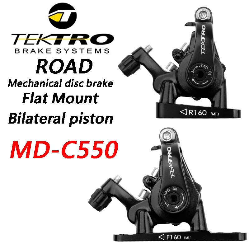 Tektro-ブレーキ付きレーシングバイク,メカニカルディスクブレーキ付きMD-C550ブレーキレバーハンドルセット,ワイヤーブレーキマウント ...