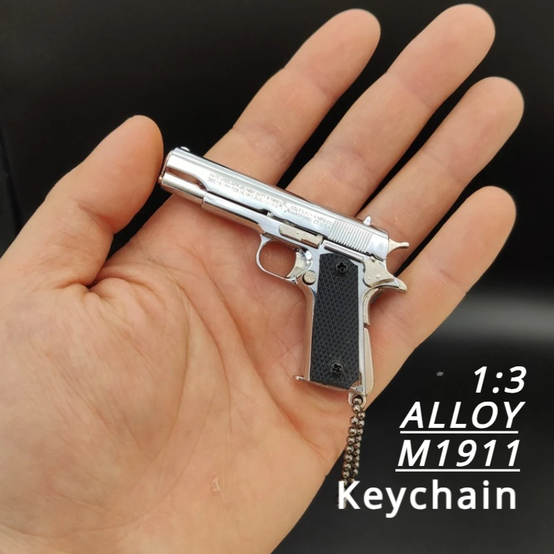 1-3-Metal-M1911-Colt-Toy-Gun-Detachable-Model-Alloy-Keychain-Look-Real ...