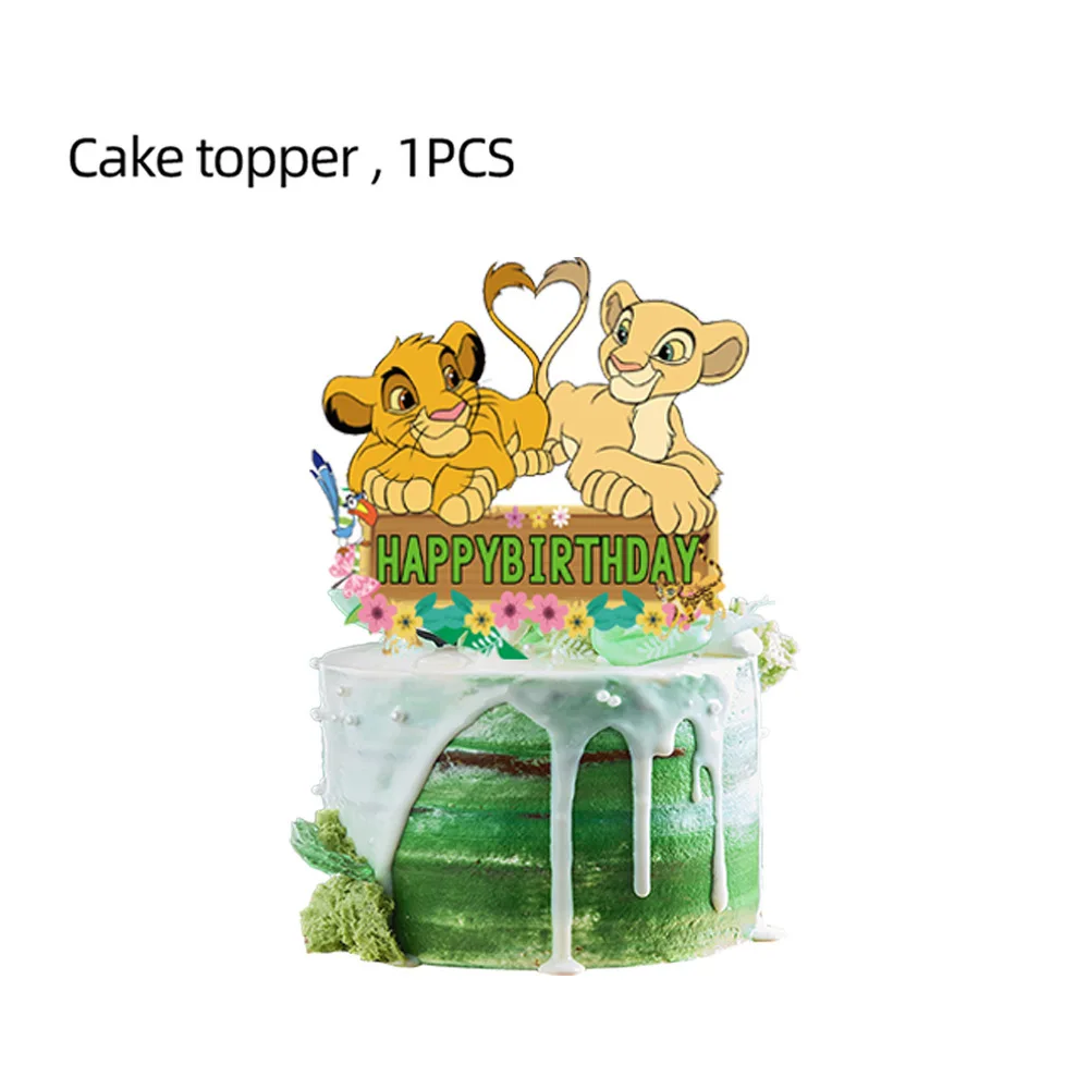 1pcs-lot-Lion-King-Theme-Cake-Decoration-Cake-Card-Topper-Kids-Boys ...