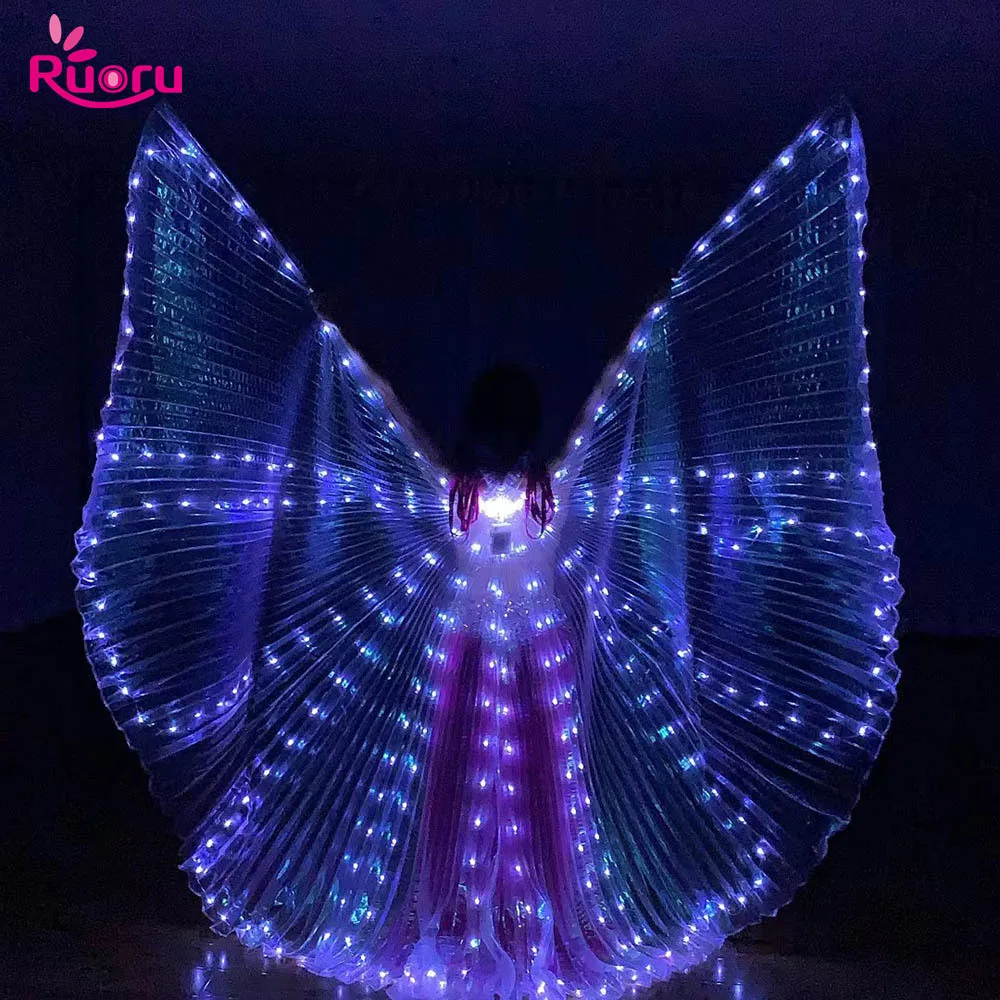 Belly-Dance-LED-Wings-Adult-Fluorescent-White-Butterfly-Isis-Wings ...