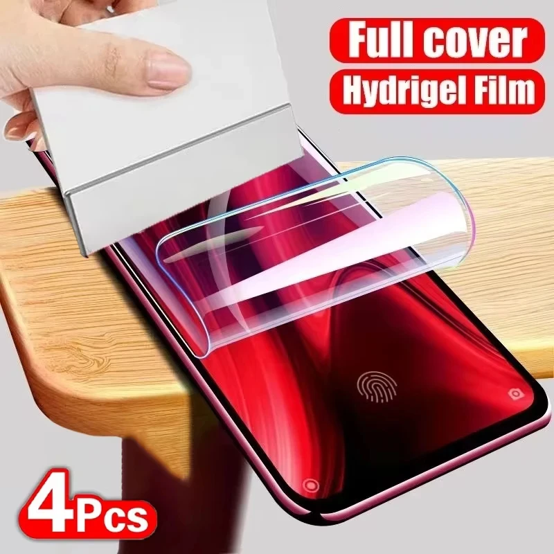 4PCS Full Cover Hydrogel Film For Motorola Moto G35 5G G55 S50 G86 G56 ...