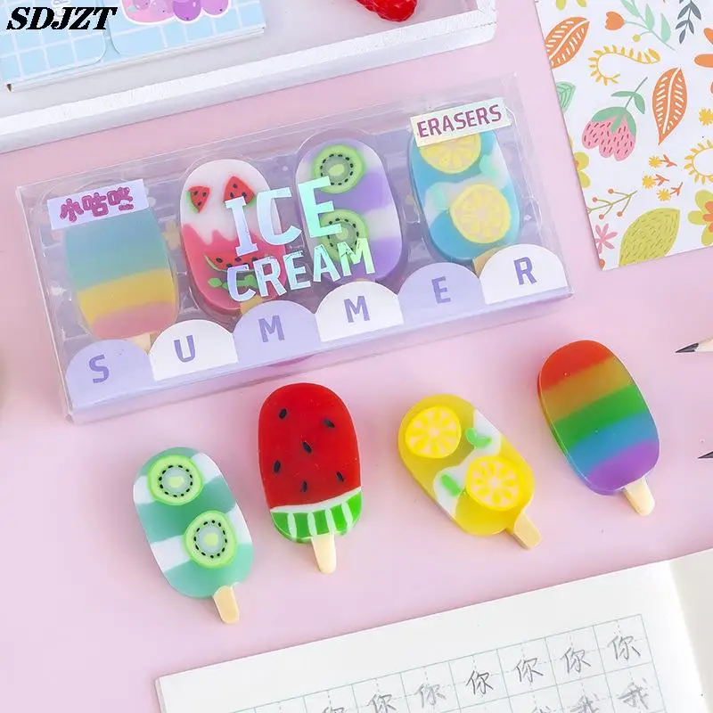 Rubber School Supplies Stationery | Rubber Food Eraser | Food Gums ...