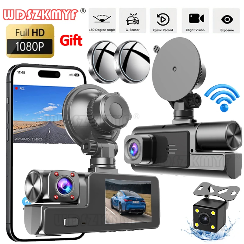 Car-DVR-3-Lens-WIFI-Dash-Cam-for-Cars-1080P-2Inch-Video-Recorder-Rear ...