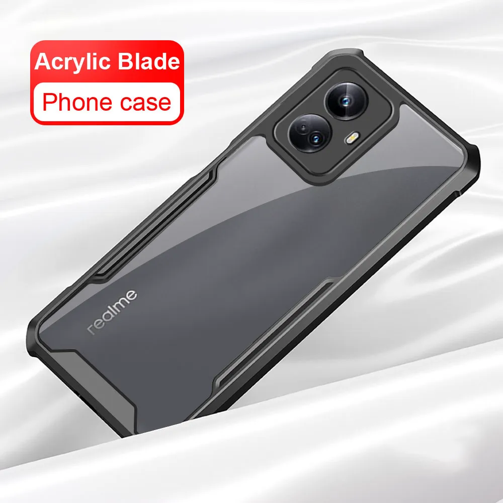 Clear-Acrylic-Shockproof-Phone-Case-For-Realme-10-Pro-Plus-5G ...